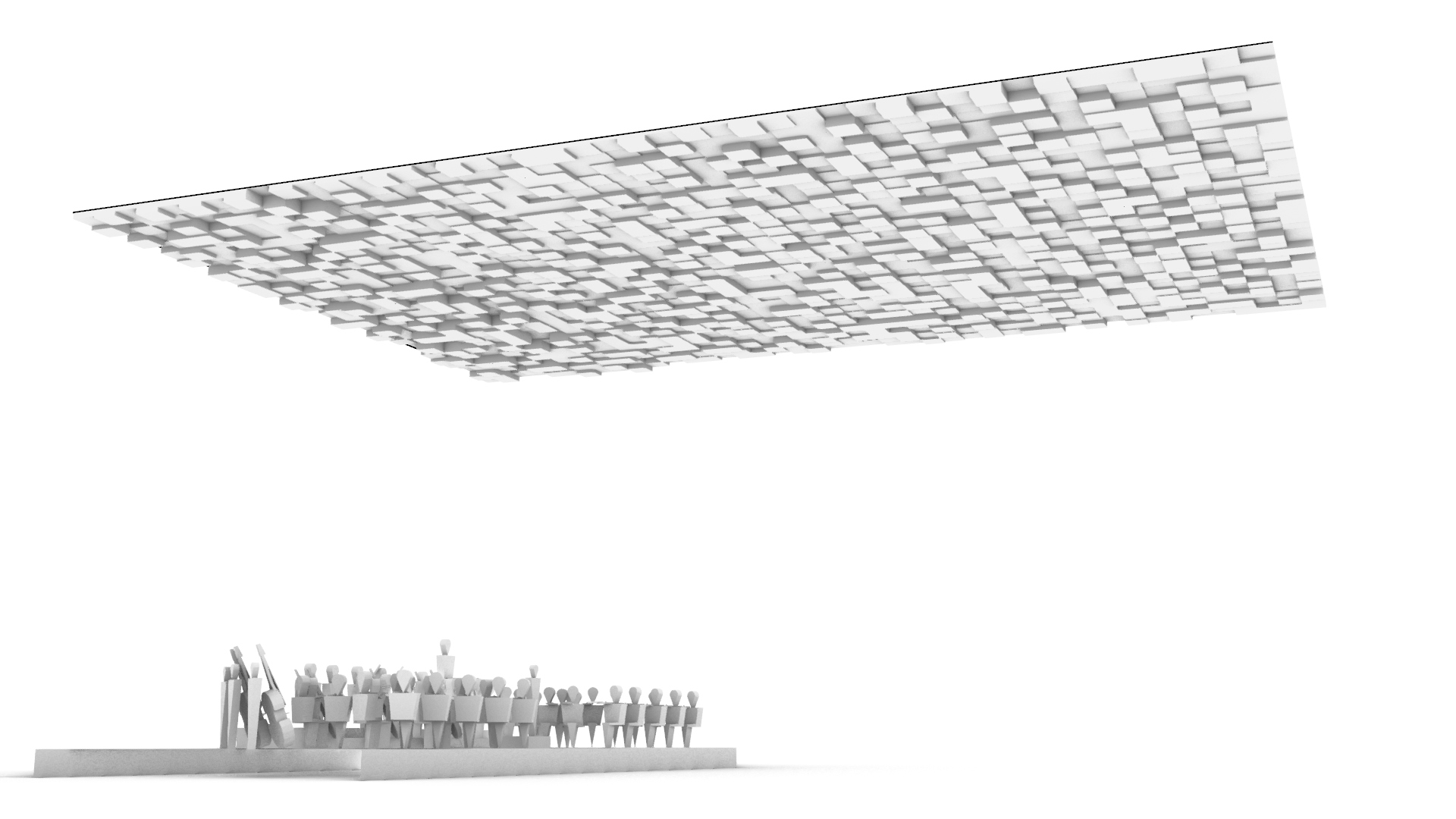 Diffusion pattern on ceilings – Acoustic Research & Design Ltd